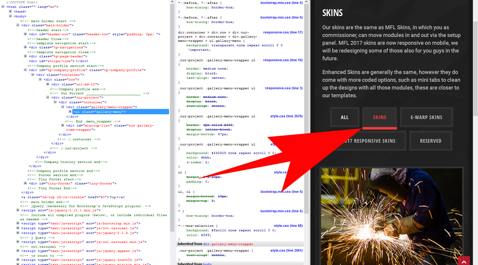 Twitter Bootstrap How To Make Drop Shadow Lay On Border On Responsive Stack Overflow